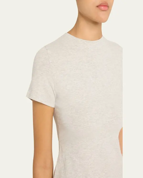 SKIMS Cotton Jersey Crewneck T-shirt - Light Heather Grey