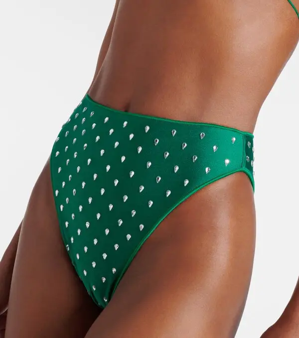 Oseree Gem Embellished Bikini - Green