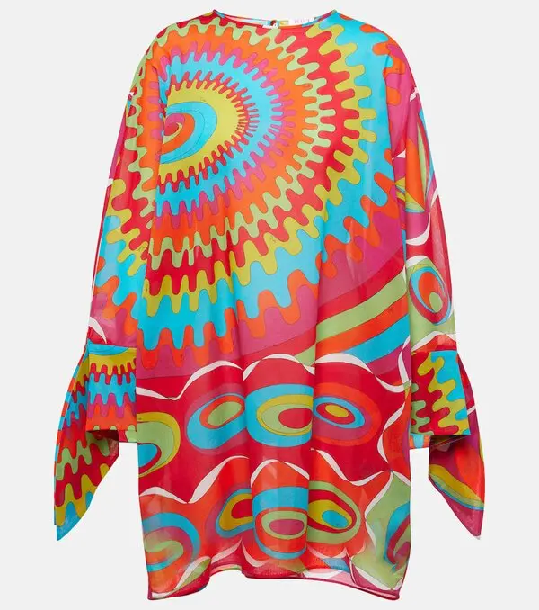 Emilio Pucci Bersaglio Printed Cotton Kaftan