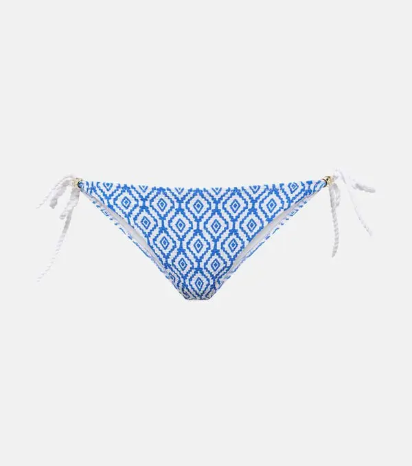 Heidi Klein Sardinia Printed Bikini Bottom - Blue