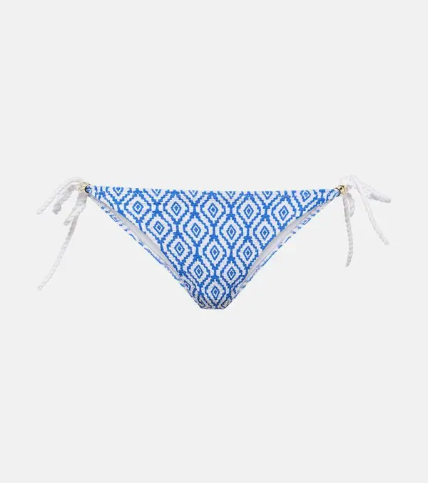Heidi Klein Sardinia Printed Bikini Bottom - Blue