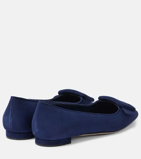 Manolo Blahnik Maysale Ballet Flats - Blue