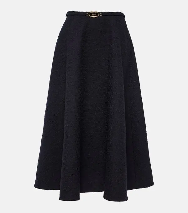 Valentino Garavani Tweed Midi Skirt