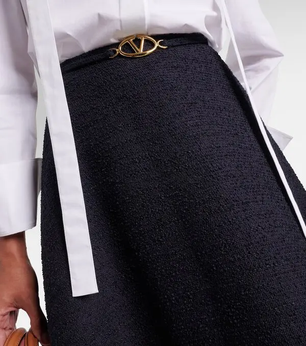 Valentino Garavani Tweed Midi Skirt