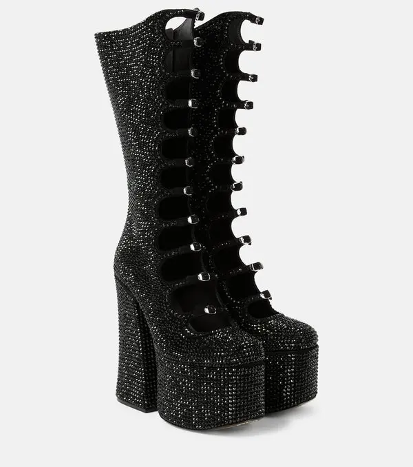 Marc Jacobs Kiki Embellished Platform Boots