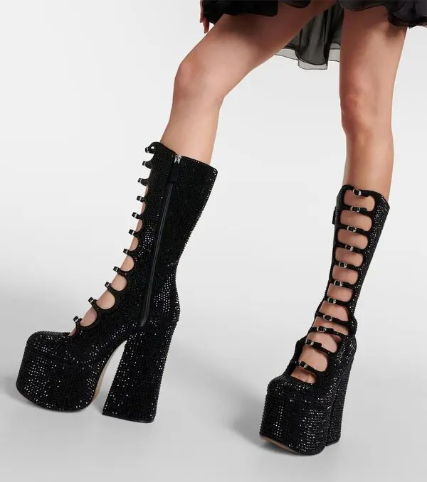 Marc Jacobs Kiki Embellished Platform Boots