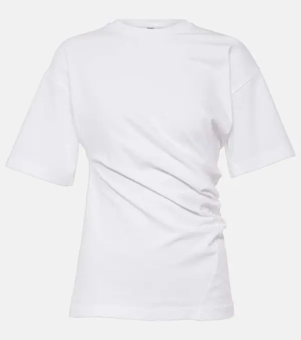 TOTEME Twisted Cotton Jersey T-shirt - White