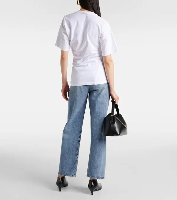 TOTEME Twisted Cotton Jersey T-shirt - White