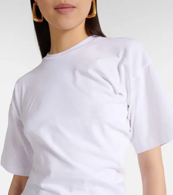 TOTEME Twisted Cotton Jersey T-shirt - White