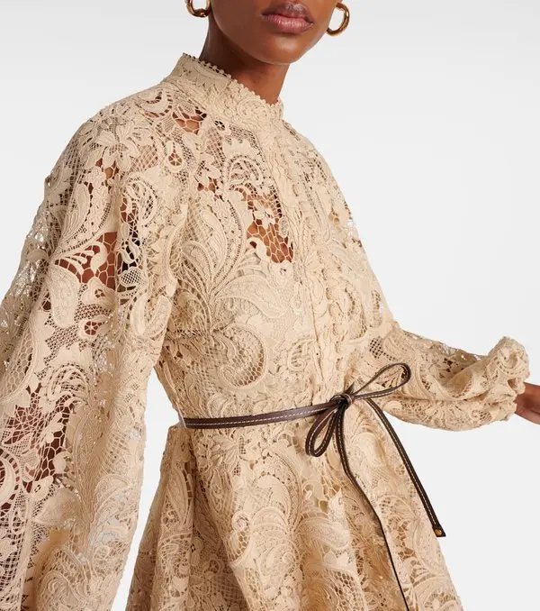 zimmermann waverly lace mini dress ZIMMERMANN - Waverly Lace mini dress | Leam Roma