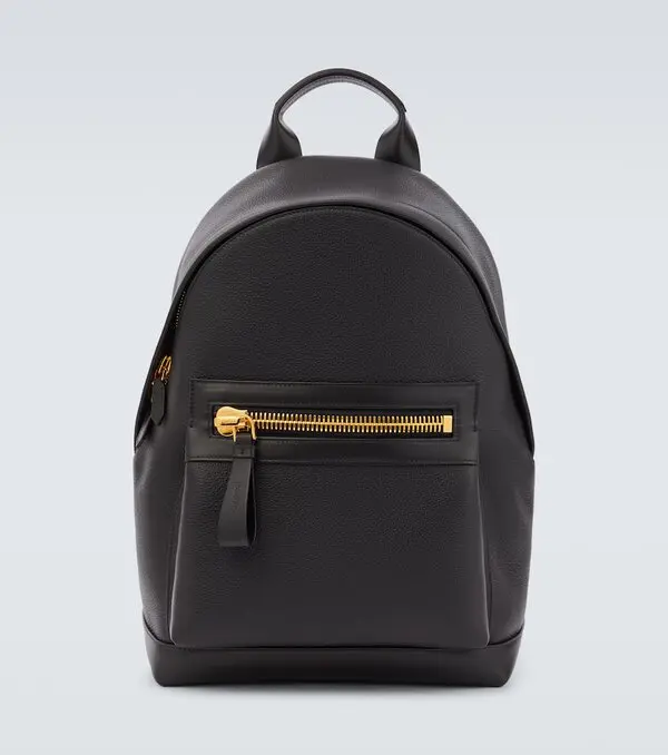 TOM FORD Buckley Leather Backpack - Black