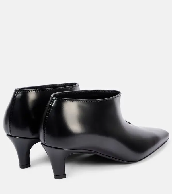 TOTEME Wide Shaft Leather Ankle Boots
