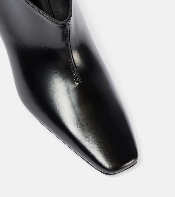 TOTEME Wide Shaft Leather Ankle Boots