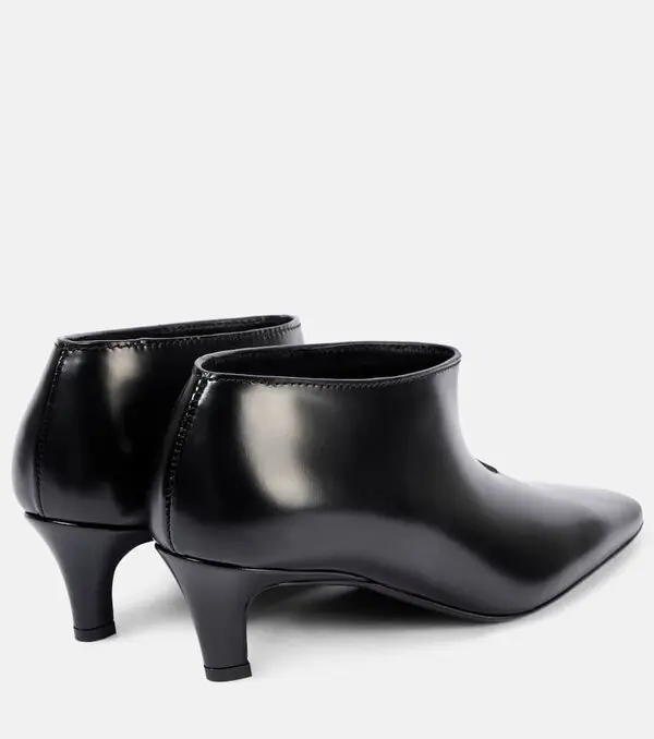 TOTEME Wide Shaft Leather Ankle Boots