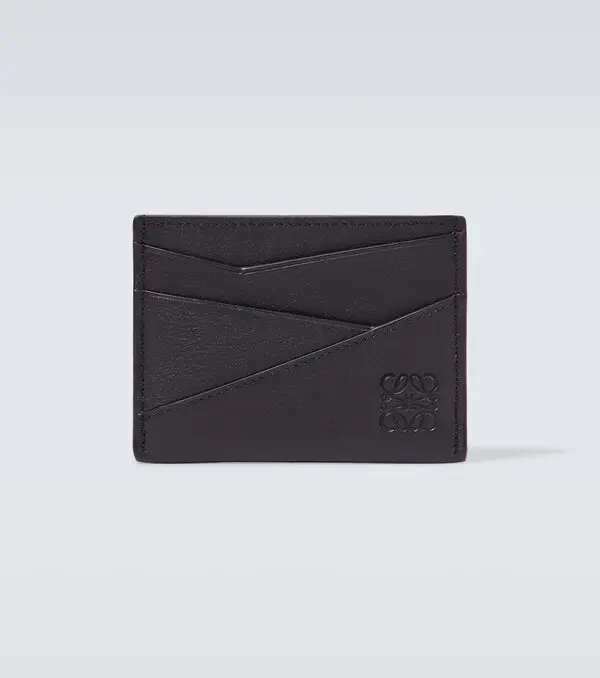 Loewe Puzzle Leather Card Holder - Black