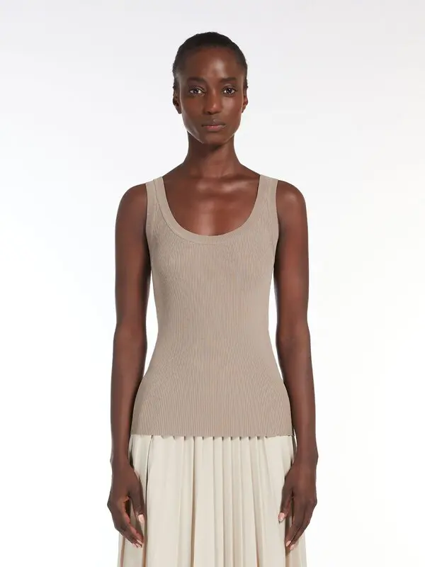 Max Mara Viscose Crepe Yarn Top