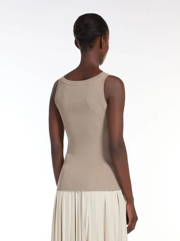 Max Mara Viscose Crepe Yarn Top