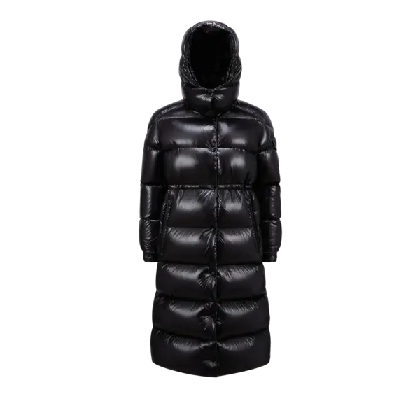 Moncler Cavettaz Hooded Long Down Jacket - Black | Editorialist