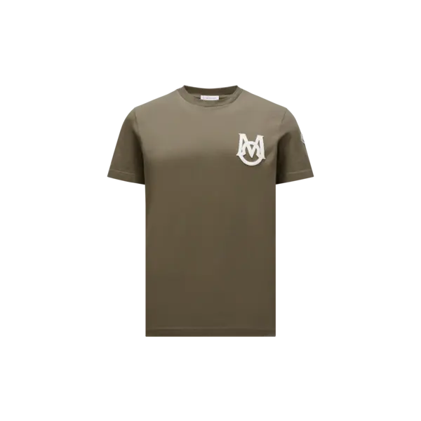 Moncler Monogram Cotton T-shirt - Green