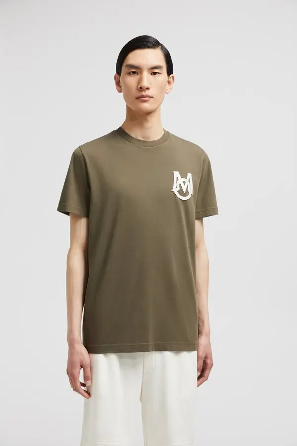Moncler Monogram Cotton T-shirt - Green