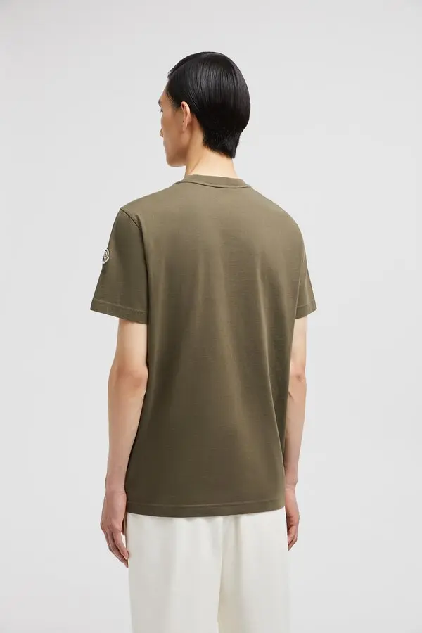 Moncler Monogram Cotton T-shirt - Green