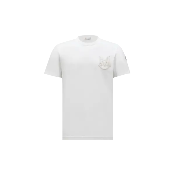 Moncler Monogram Cotton T-shirt - White