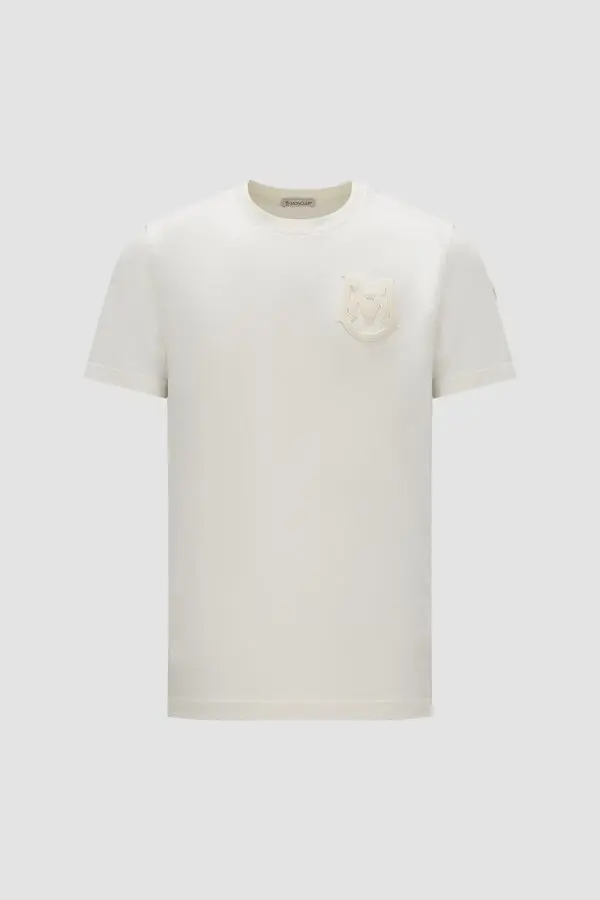 Moncler Monogram Cotton T-shirt - White