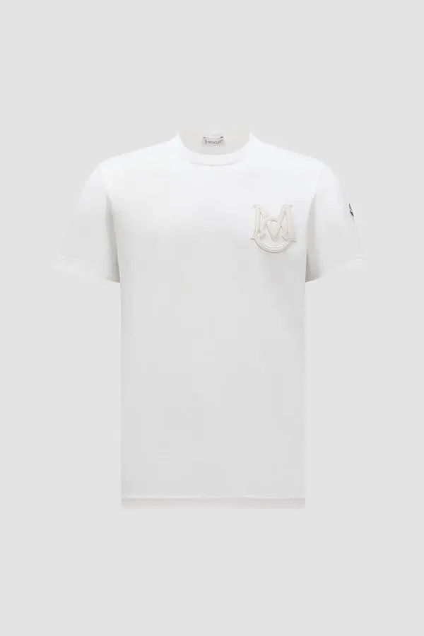 Moncler Monogram Cotton T-shirt - White