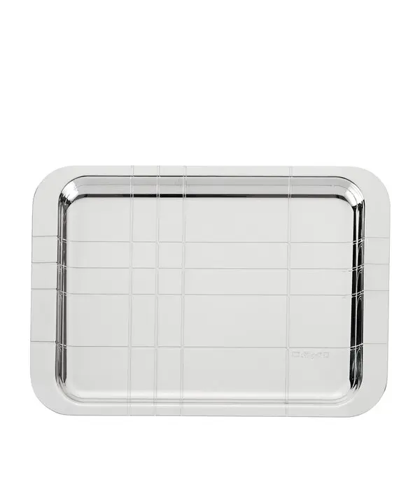 Christofle Plated Graphik Tray - Silver
