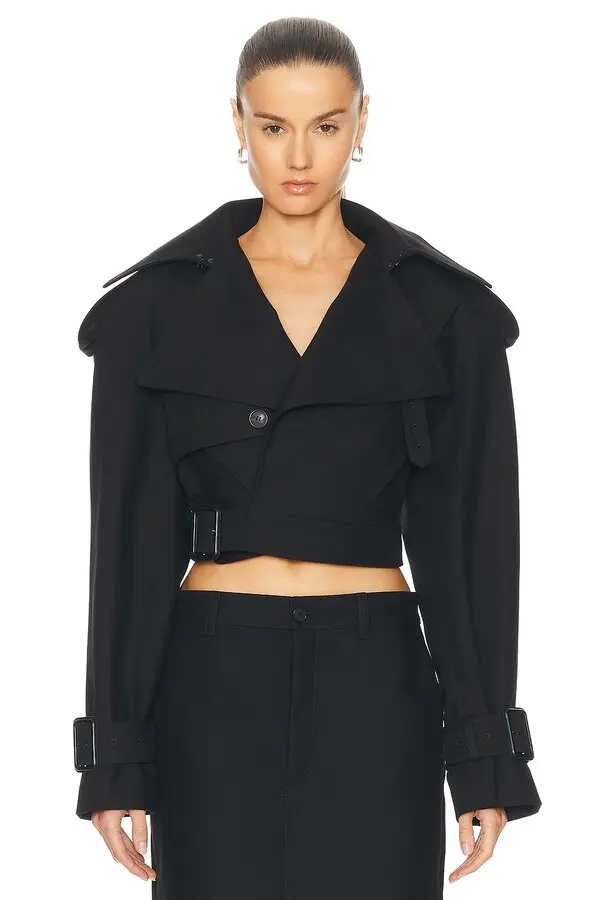 Wardrobe.NYC Trench Jacket - Black