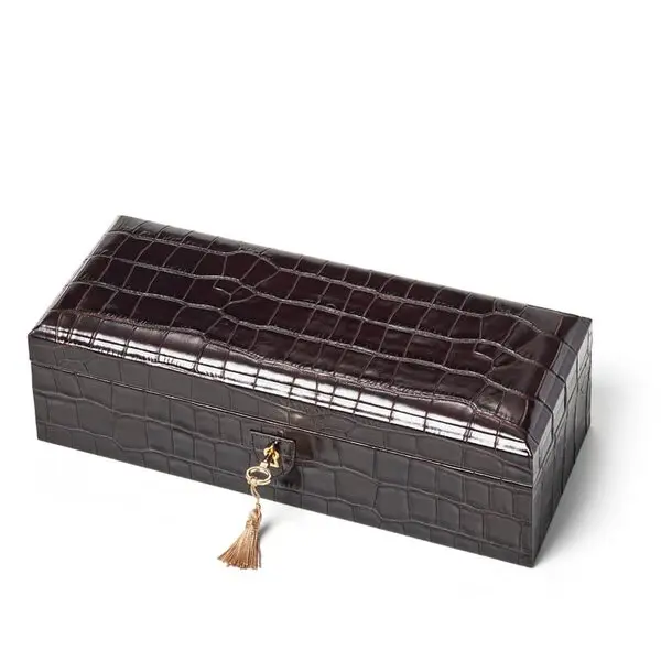 ASPINAL OF LONDON Five Piece Watch Box - Brown