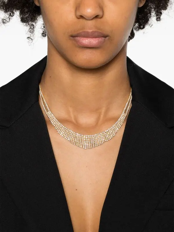 ANITA KO 18k Yellow Diamond Mesh Necklace