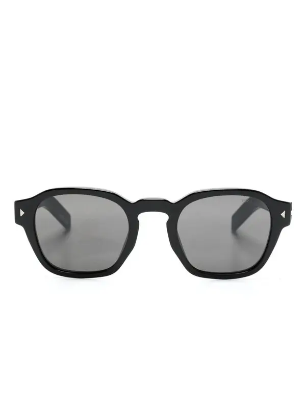 Prada Geometric-frame Sunglasses - Black