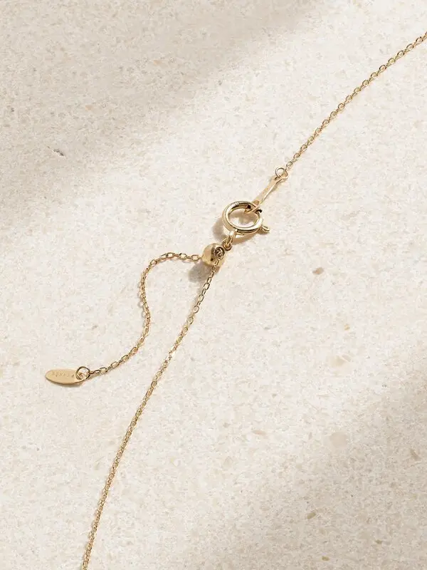 PERSEE Hand Of Fatima 18-karat Diamond Necklace
