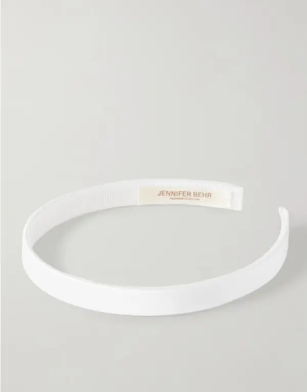 JENNIFER BEHR Lucy Silk-satin Headband - Cream