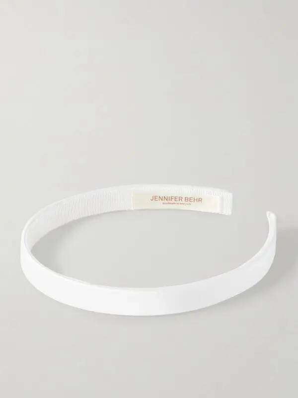 JENNIFER BEHR Lucy Silk-satin Headband - Neutrals