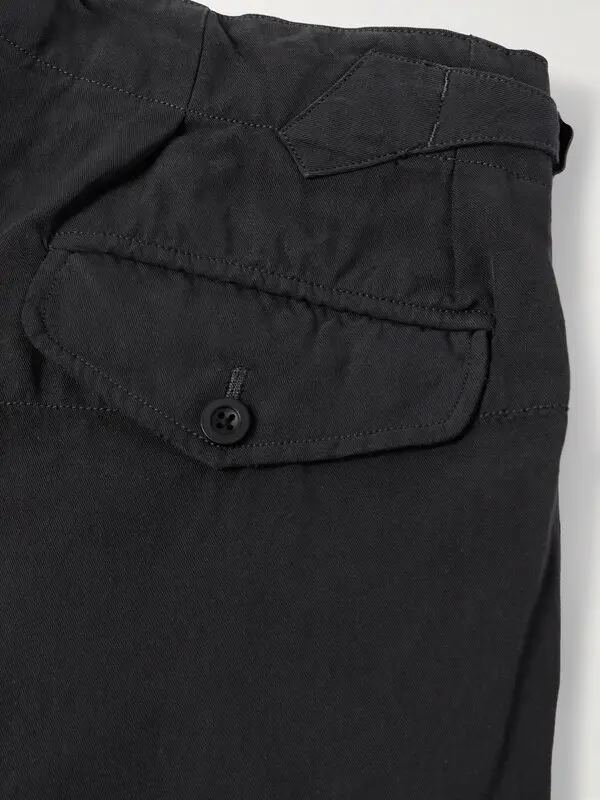 Kaptain Sunshine Gurkha Straight-Leg Belted Trousers In Black - 40