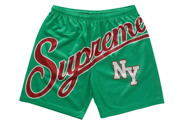 Supreme Big Script Mesh Short - Green