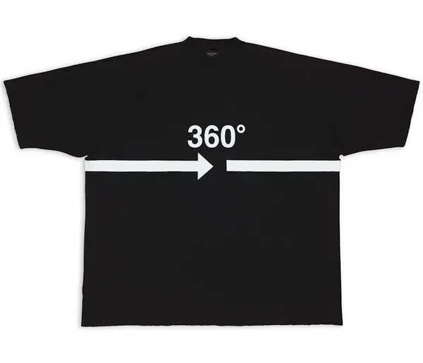 Balenciaga 360 Tubular Oversized T-shirt - Black