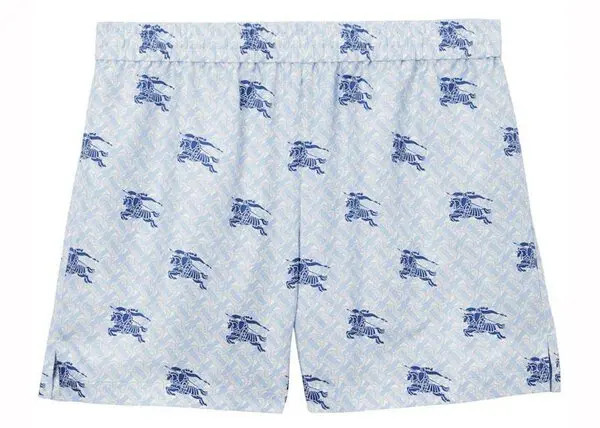 Burberry Tb Monogram Shorts - Blue