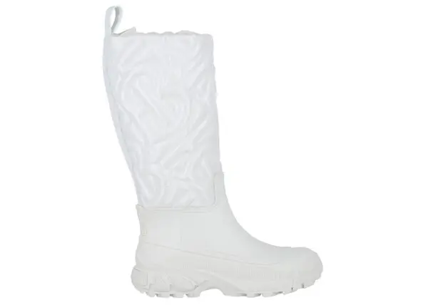 Burberry Padded Monogram Boots - White