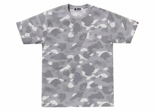 A BATHING APE City Camo Large Ape Head Tee Shirt - Grey