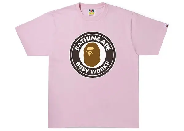 A BATHING APE Busy Works Tee Shirt - Pink