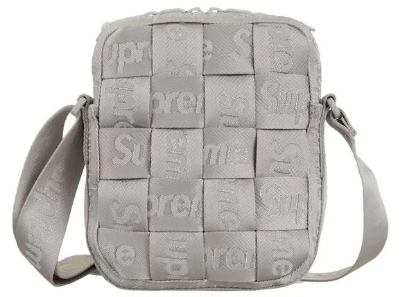 Supreme Woven Shoulder Bag Ss24 - Grey