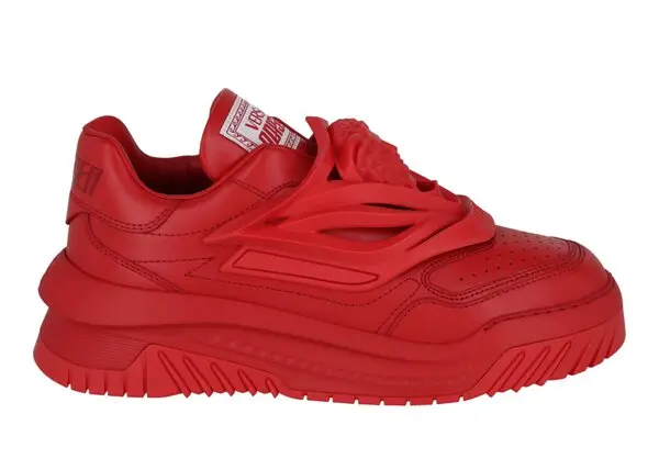 Versace Odissea Caged Medusa Sneakers - Red