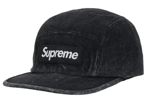 Supreme Denim Camp Cap - Black