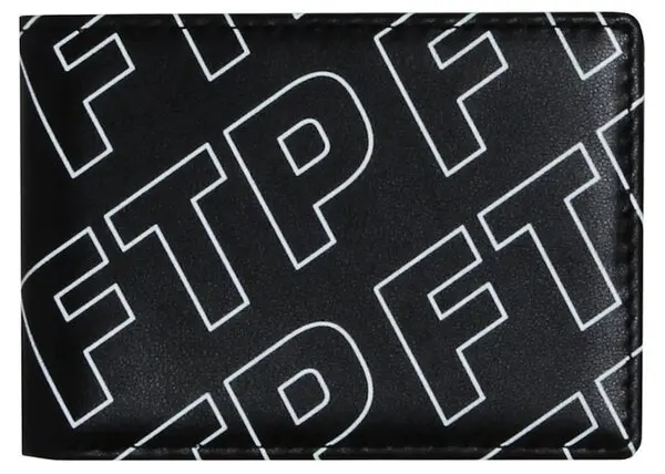 FTP All Over Outline Logo Wallet - Black