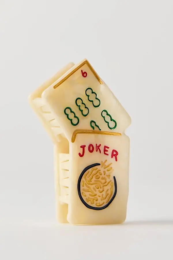 SOLAR ECLIPSE Hand-painted Claw Clip - Mahjong