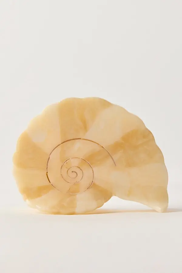 SOLAR ECLIPSE Hand-painted Claw Clip - Spiral Shell