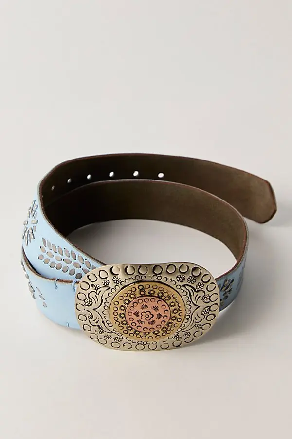Free People Roman Holiday Leather Belt - Lake Tahoe